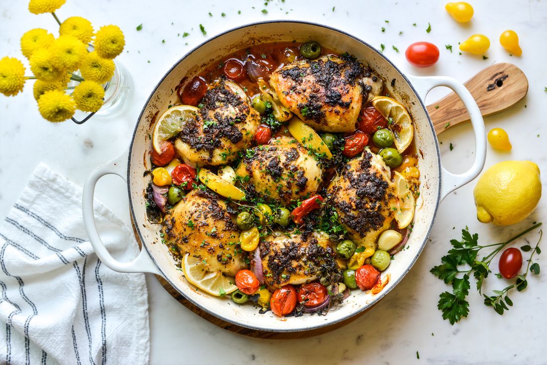 Mediterranean Lemon Garlic Roasted Chicken Nourishing Meals®